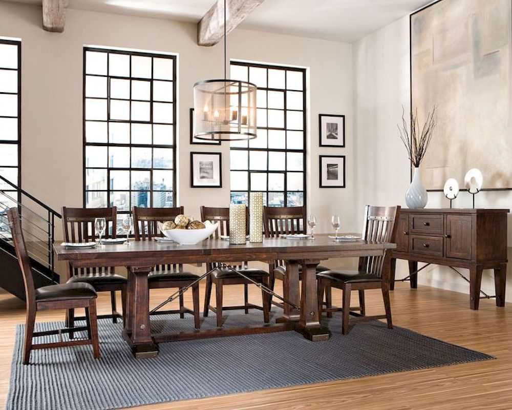 Intercon Solid Pine Dining Set Hayden INHY42100SET