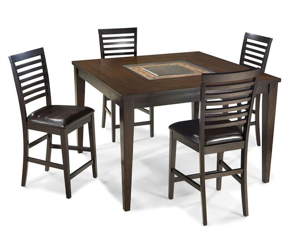 Intercon Solid Wood Counter Height Dining Set INKI5454GSET