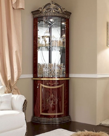 Classic Style Corner Display Cabinet Made in Italy 33D496-CB