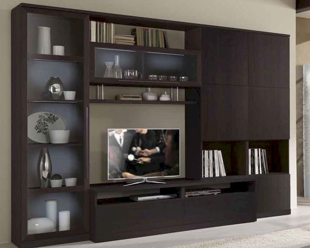 Italian Wall Unit in Wenge Finish 33E61