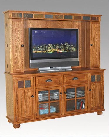 Mission Style Entertainment Center SU-3322RO-TC-MH