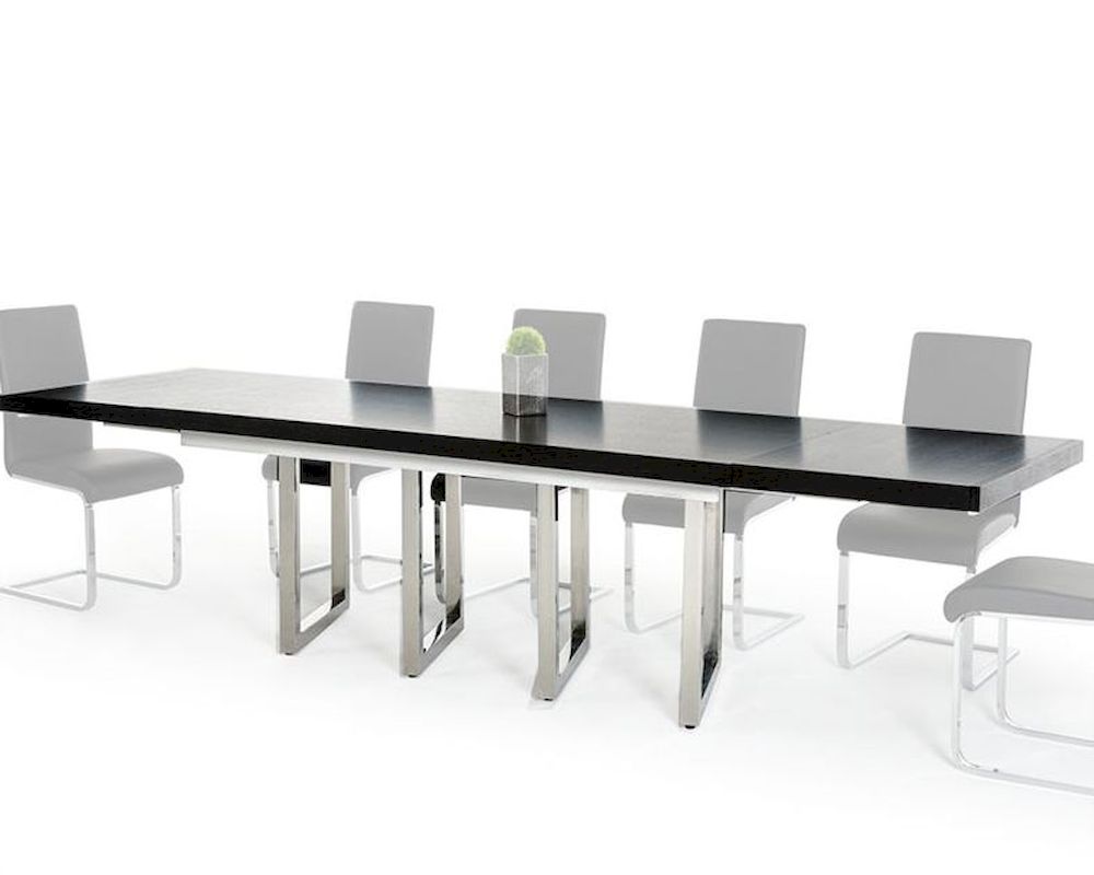 Modern Black Extendable Dining Table 44D2736XT