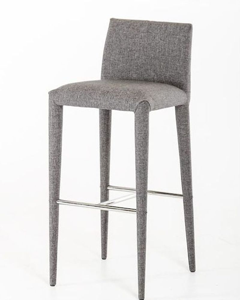 Modern Grey Fabric Bar Stool 44BR8219