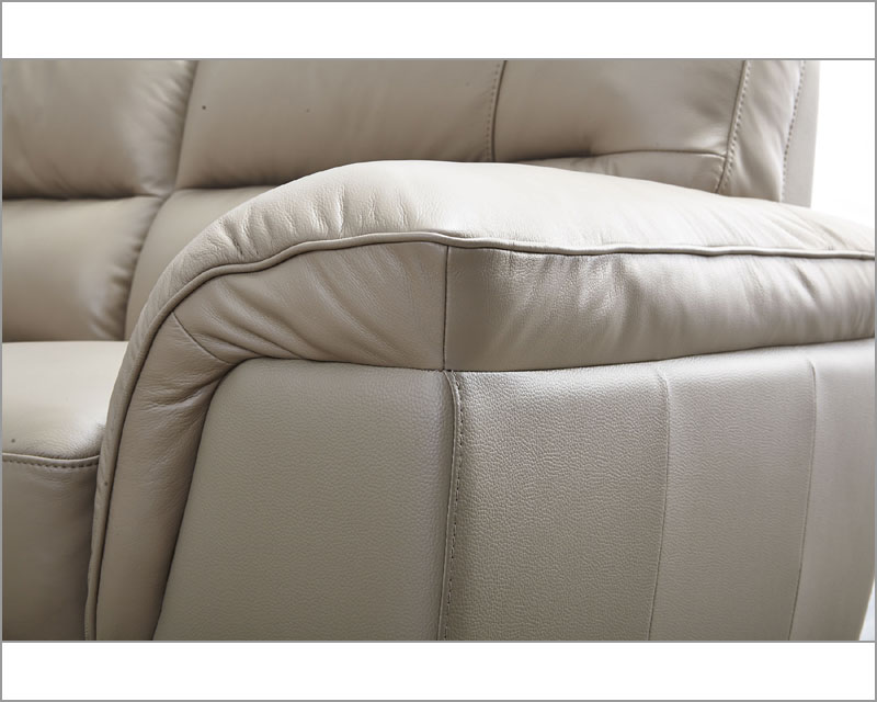 Modern Leather Sofa Set in Beige Color ESF8052SET