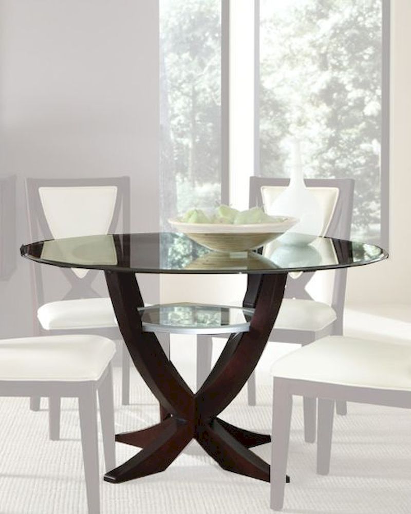 Najarian Furniture Glass Top Dining Table Versailles NA-VE-DTAB