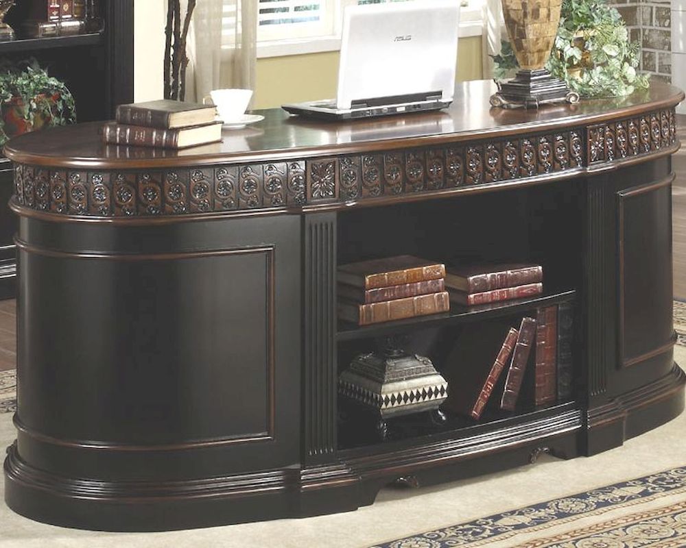Nicolas Traditional Oval Executive Double Pedestal Desk CO800921