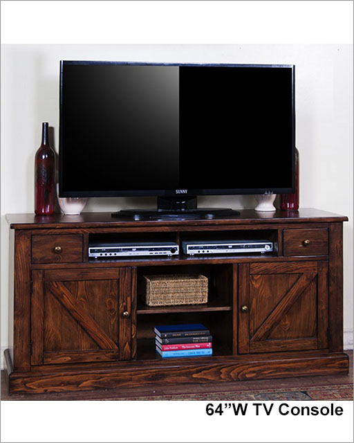 Ranch House TV Console by Sunny Designs SU-3481AB