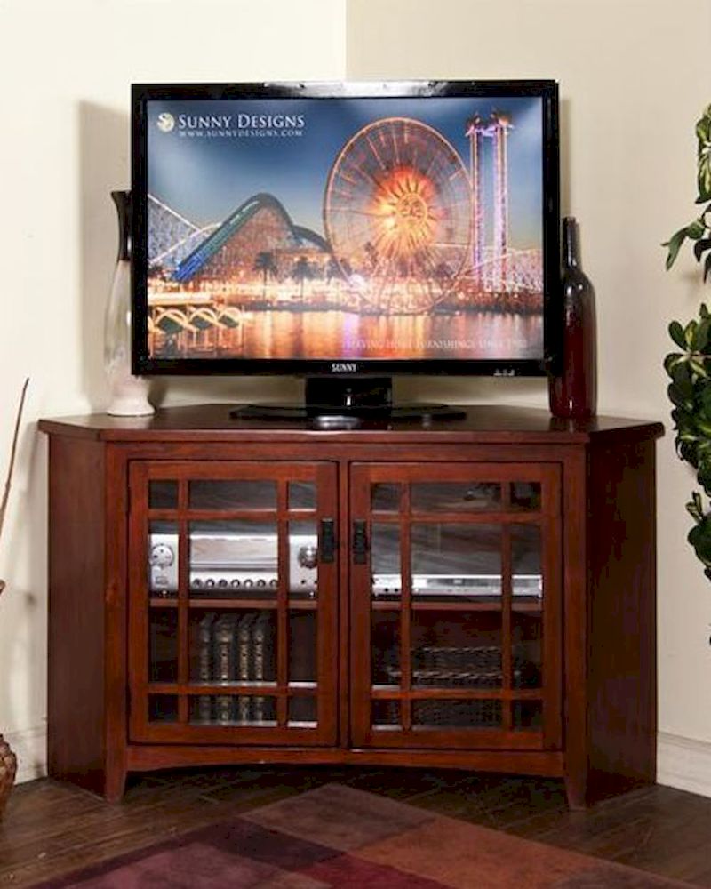 Route 66 Corner TV Console by Sunny Designs SU-3399BC