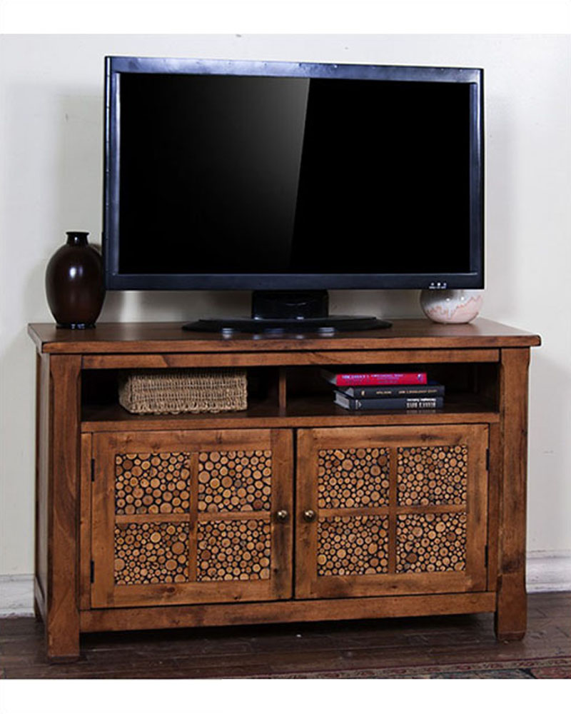 Rustic Oak TV Console Sedona by Sunny Designs SU-3484RB