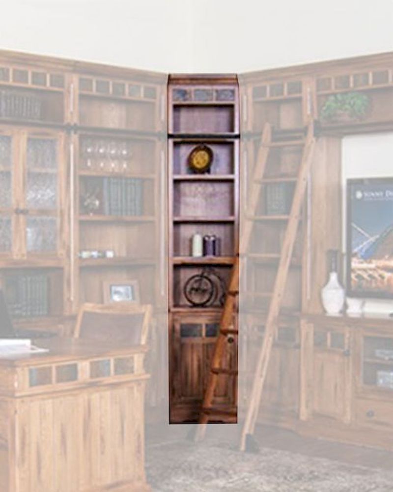Sedona Inside Corner Bookcase by Sunny Designs SU-2966RO-B6