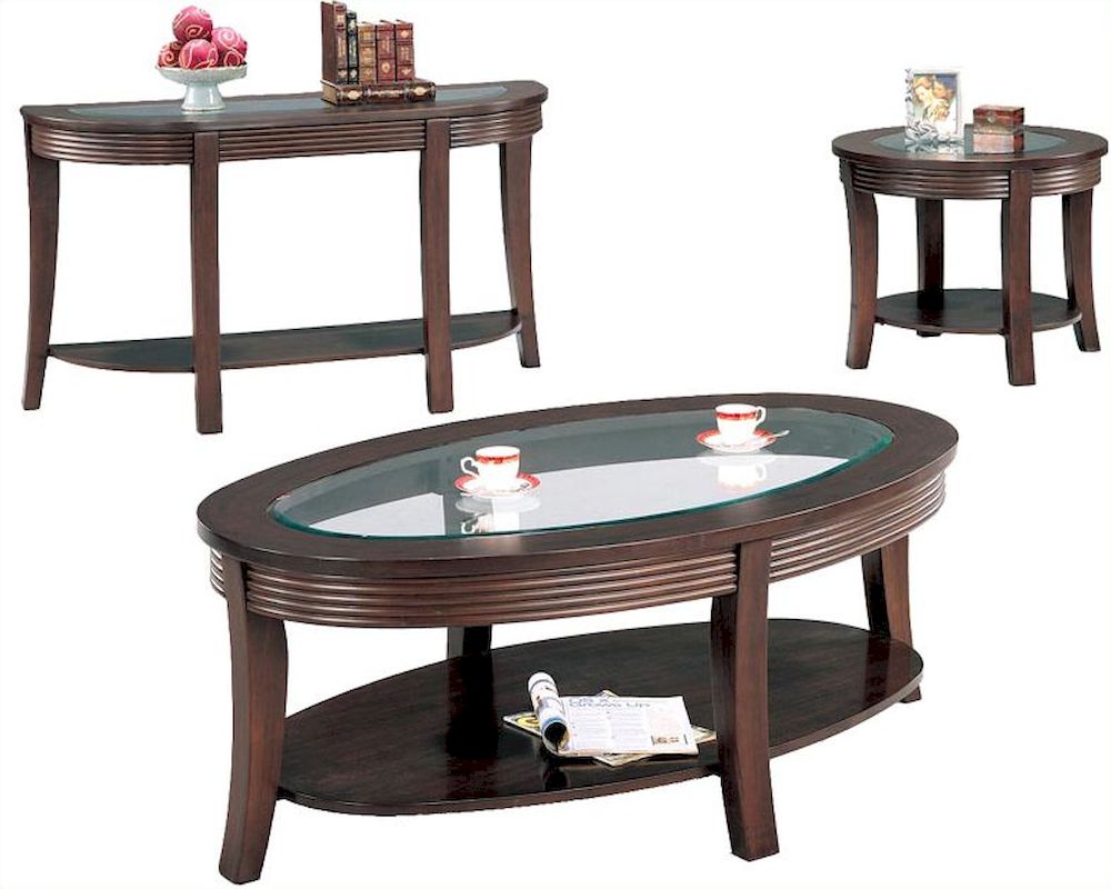 Simpson Coffee Table Set with Glass Top CO552