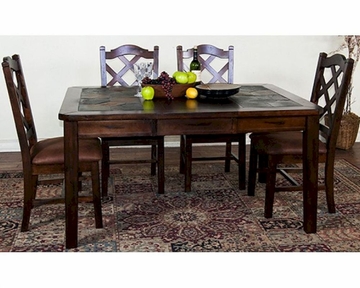 Santa Fe Dining Set w/ Extension Table by Sunny Designs SU-1273DCs
