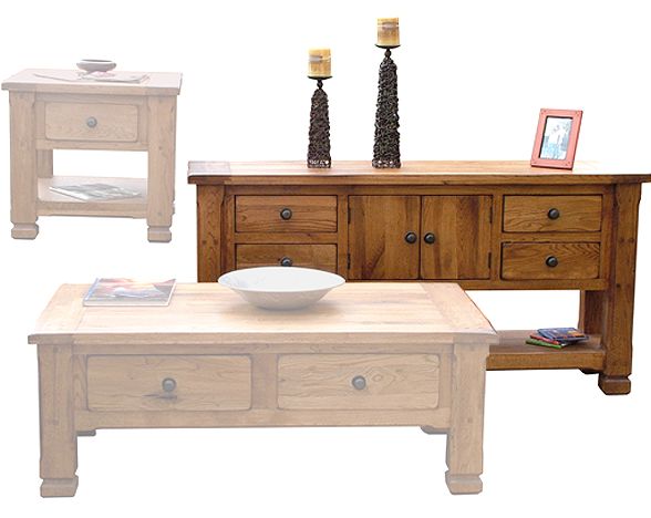 Sunny Designs Sedona Sofa Table SU-3135RO