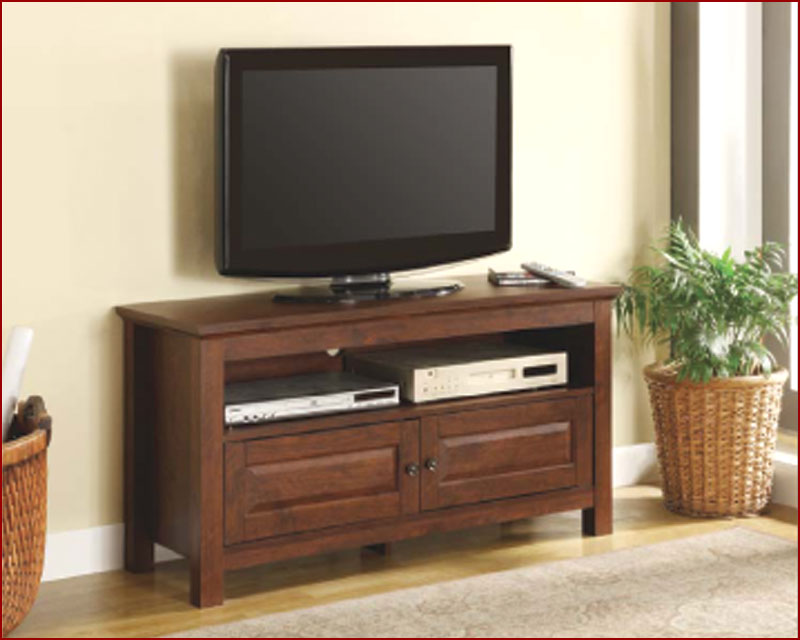 Walker Edison 44in TV Console Cotez in Brown Finish WE-WQ44CSTB