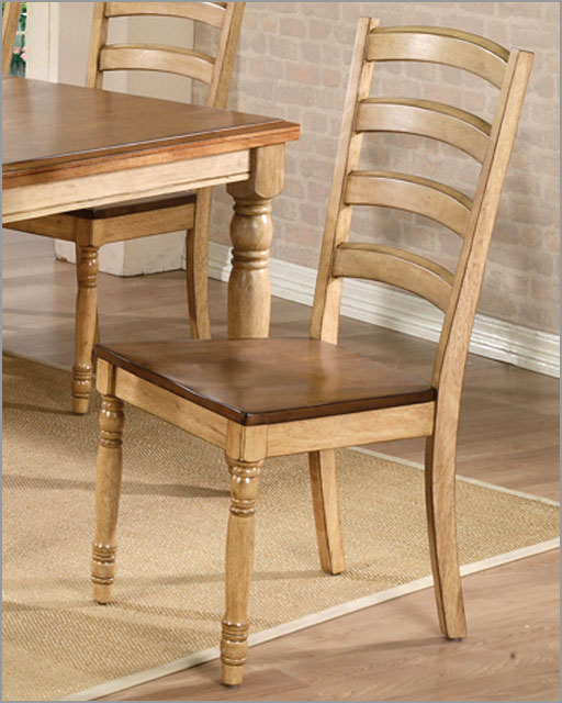 Winners Only Almond/Wheat Ladder Back Chair WO-DQ1450SW(Set of 2)