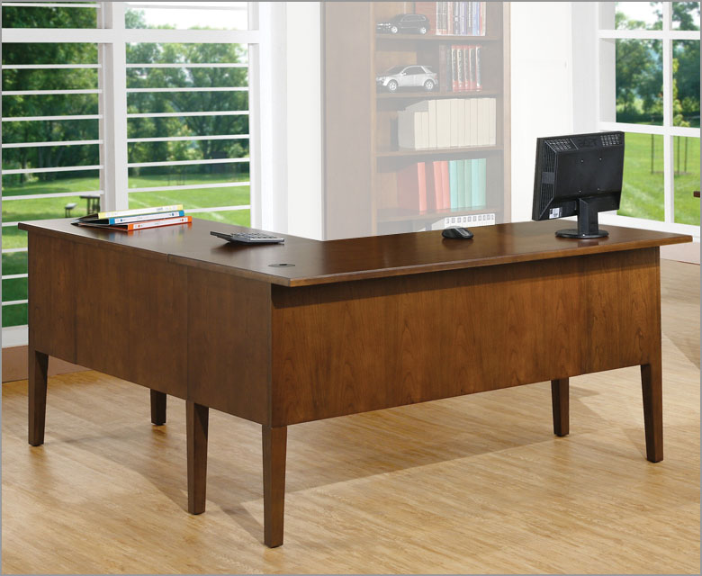 Winners Only Desk and Return Koncept in Brown Cherry WO-GK162R