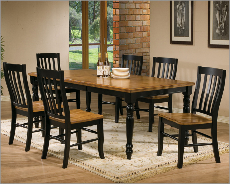 Winners Only Dining Set in Almond/Ebony WO-DQ14278AEs