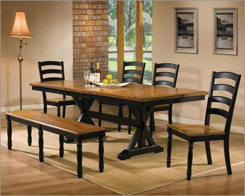 Winners Only Dining Set in Almond/Ebony WO-DQ14284AEs