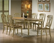 Winners Only Pedestal Dining Table in Almond/Green WO-DP14866AG