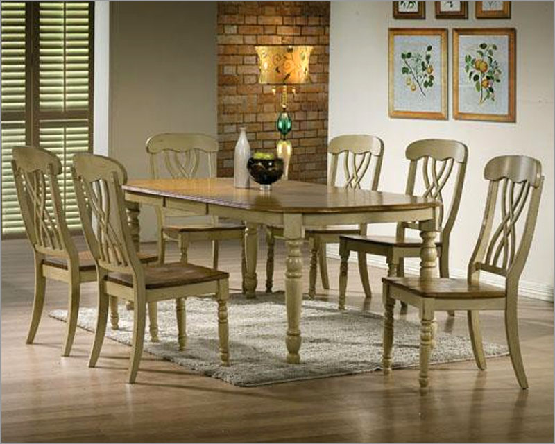 Winners Only Dining Set in Almond/Green WO-DP14278AGs