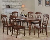 Winners Only Pedestal Dining Set in Derby Brown WO-DP14866Ds