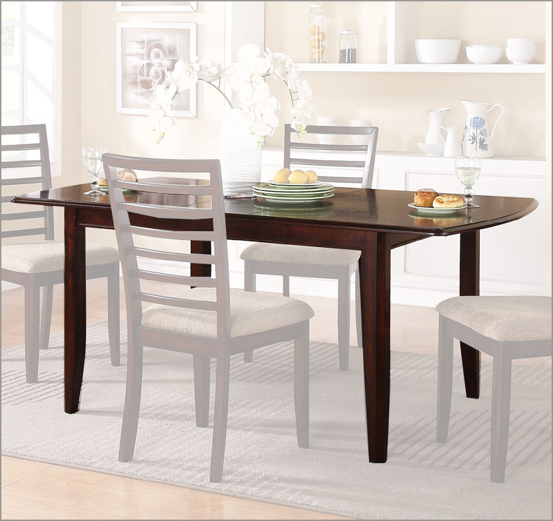Winners Only Dining Table with Butterfly Leaf Brownstone WO-DB14072C
