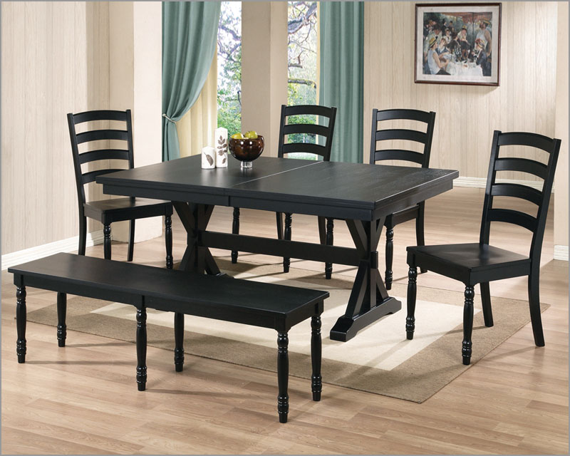 Winners Only Ebony Dining Set Quails Run WO-DQ14284Es