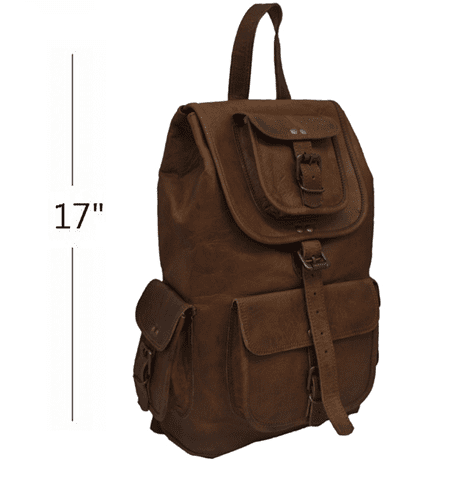 Bullet Blocker NIJ IIIA Leather Backpack