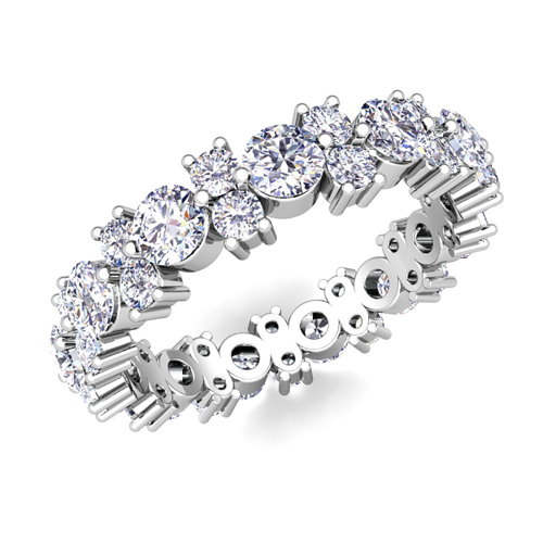 Garland Diamond Eternity Band in Platinum My Love Wedding Ring