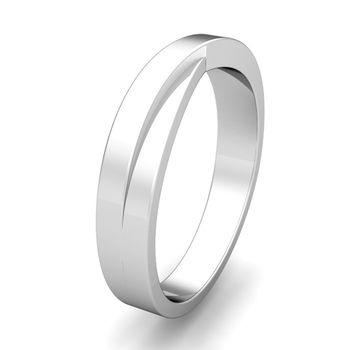 Custom Infinity Wedding Bands for Him and Her with Diamond Gemstone