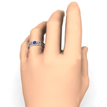 Build Celtic Knot Wedding Band Ring for Men with Gemstones Diamonds