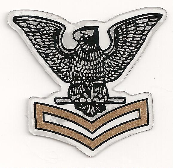 2nd class crow in Gold for Seabee hardhats