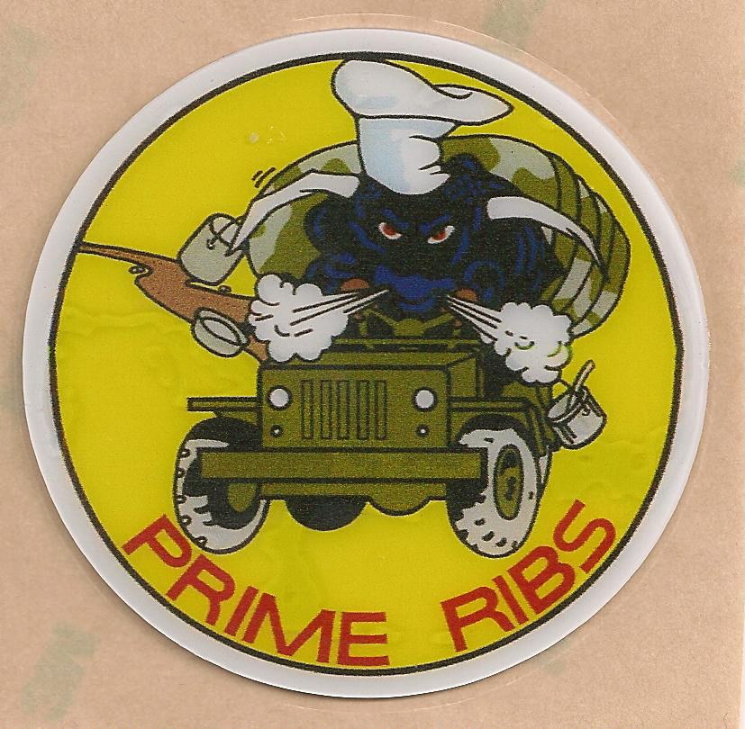COMMAND HARDHAT STICKERS, U.S. AIRFORCE PRIME RIB
