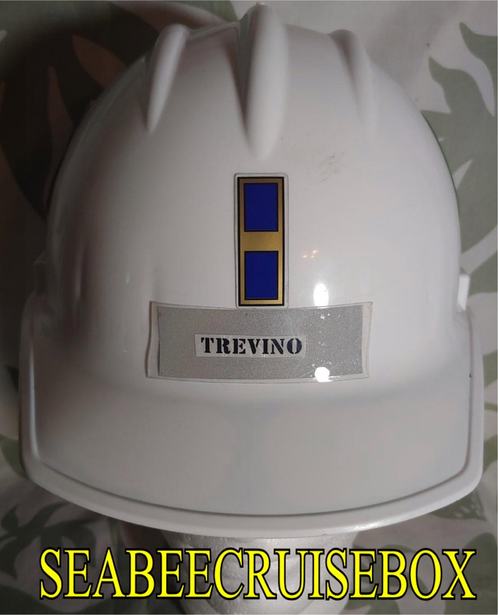 Navy Warrant Officer (WO-1) hardhat sticker
