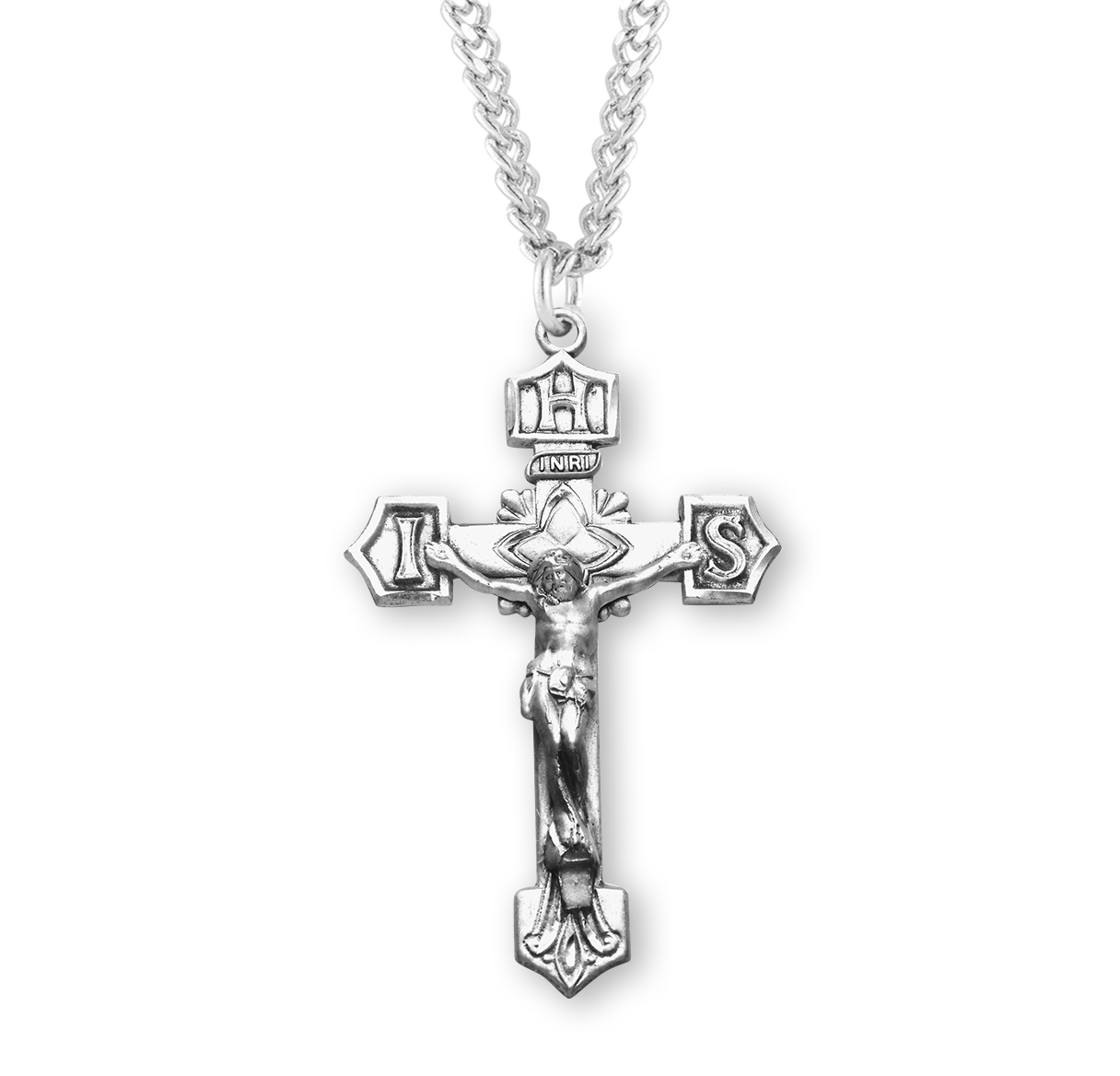 Jesus Christ On The Cross Silver Pendant