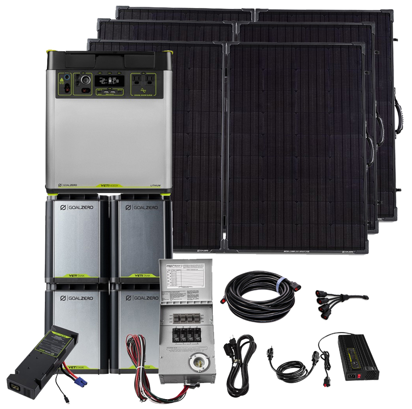 Goal Zero 10.8kWh Home Backup Solar Generator Kit