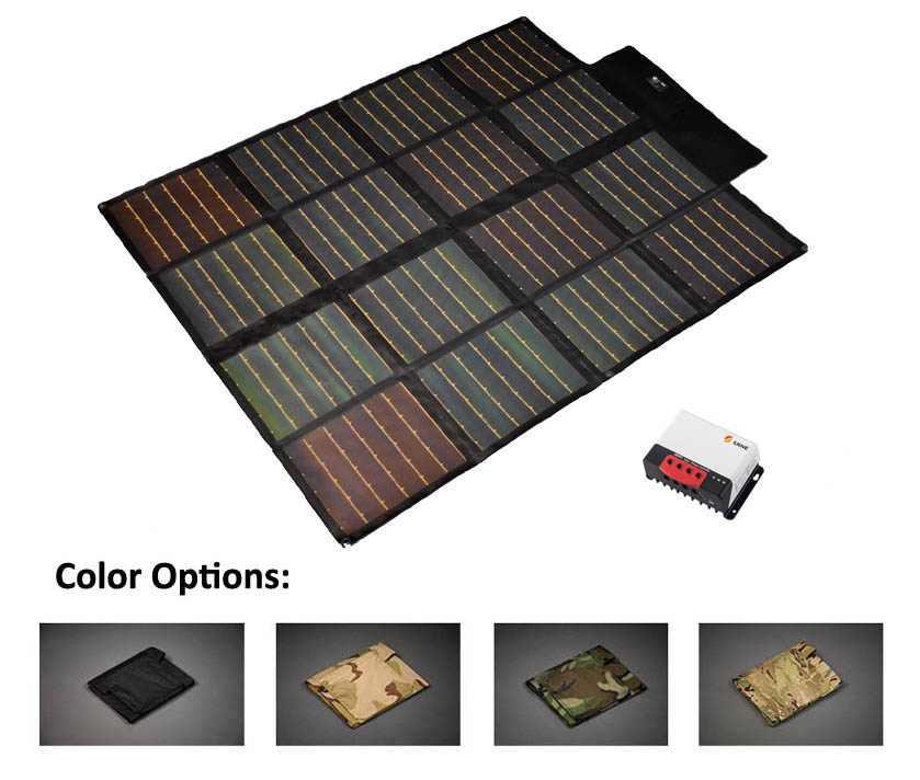 100 Watt Portable 12V Solar Charger with 20 Amp MPPT Charge Controller ...