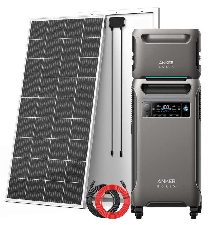 Anker SOLIX F3800 Solar Generator with Expansion Battery - 7680Wh ...