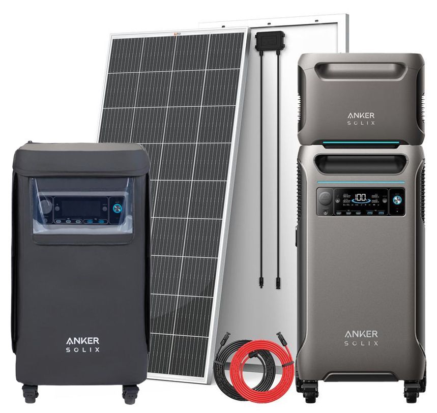 Anker SOLIX F3800 Solar Generator with Expansion Battery - 7680Wh ...