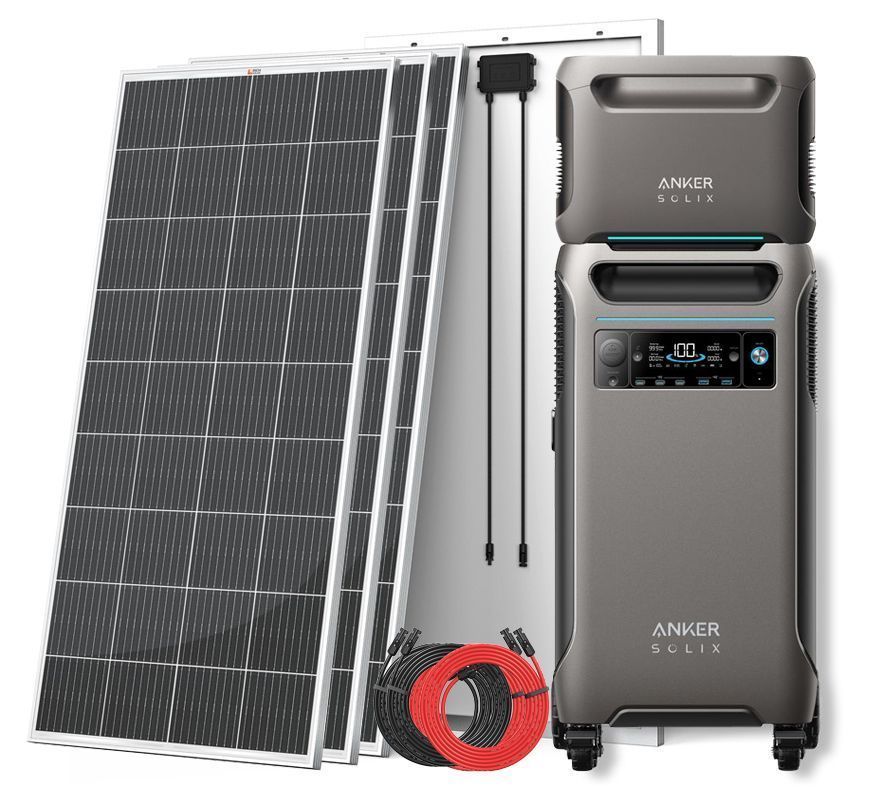 Anker SOLIX F3800 Solar Generator with Expansion Battery - 7680Wh ...
