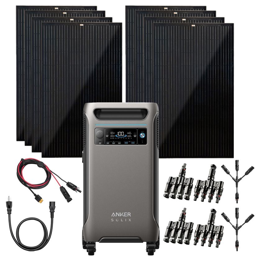 Anker SOLIX F3800 Solar Generator - 3840Wh - With 8x 335W ...
