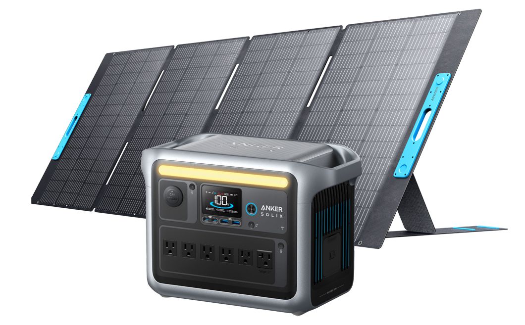 Anker SOLIX C1000X Portable Solar Generator Kit - With Anker 400W Solar ...