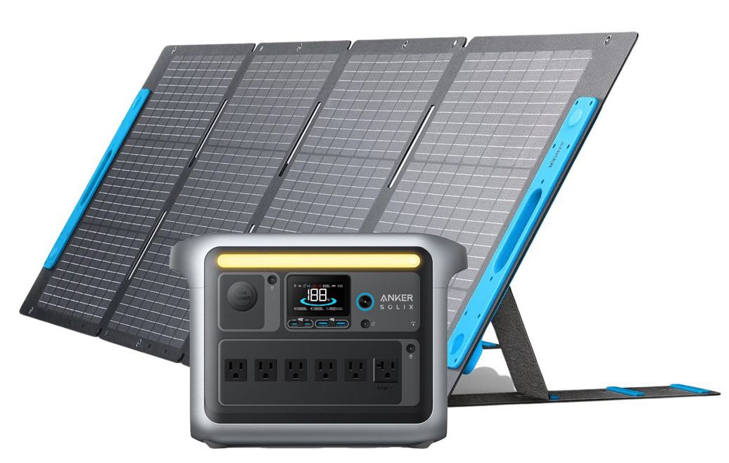 Anker SOLIX C1000X Portable Solar Generator Kit