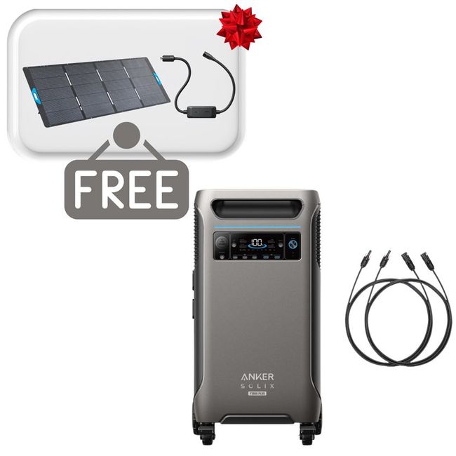 Anker SOLIX F3800 Plus Portable Power Station & MC4 Extension Kit ...