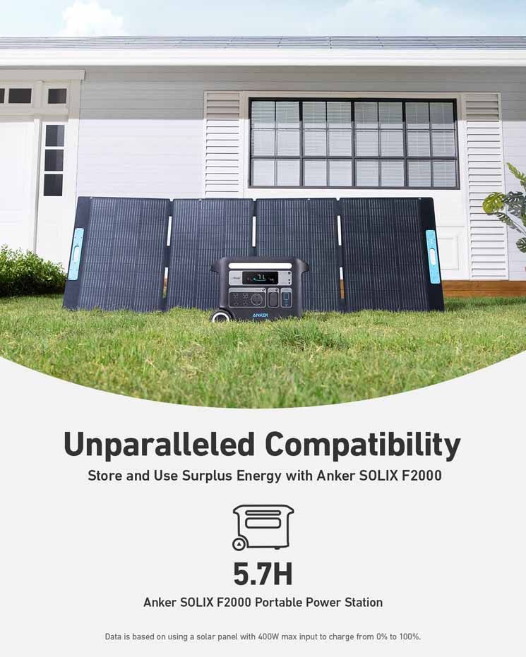 Anker SOLIX PS400 400W Solar Panel