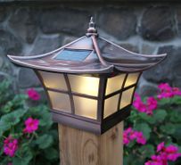 Classy Caps Copper Prestige Solar Post Cap for 4x4 Posts