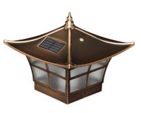 Classy Caps Ambience Solar Copper Post Cap Light