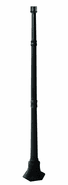 Everest Solar Lamp Post with GS Solar LED Light Bulb - Black