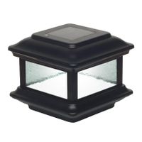 Classy Caps Colonial Solar Post Cap Black for 4x4 Posts - 4 Pack