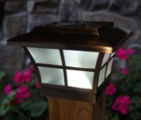 Classy Caps Copper Prestige Solar Post Cap for 4x4 Posts